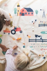 PLAY&GO Hrací podložka a vak na hračky Farma
