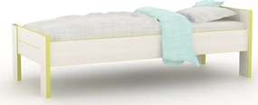 Bradop Dětská postel CASPER C107, 90×200 | Provedení: CEZ creme zelená