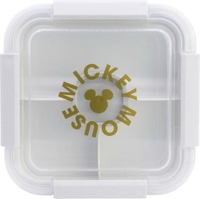 Bílý plastový dětský svačinový box Mickey Mouse – STOR