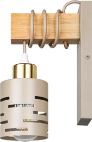 Nástěnná lampa ELEN 1xE27/35W/230V béžová/zlatá/hnědá