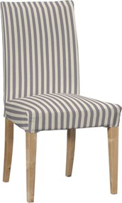 Potah na židli IKEA  Henriksdal, krátký barva tmavě modrá látka vzorované