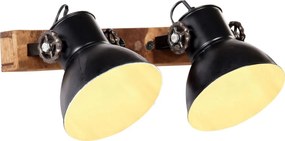 vidaXL Industriální nástěnná lampa 45 x 25 cm E27 [320513] Barva: Černá