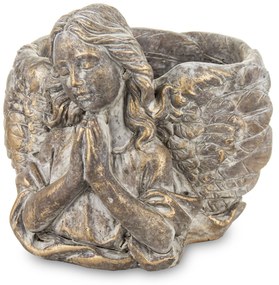Kameninový obal na květináč anděl 135525