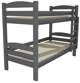Dřevěná postel PP015 90x200cm - šedá