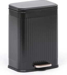 Nášlapný odpadkový koš 13 l, lakovaný, černý