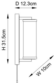 Endon 94074-Koupelnové nástěnné svítidlo TAYLOR 1xE27/10W/230V IP44 lesklý chrom