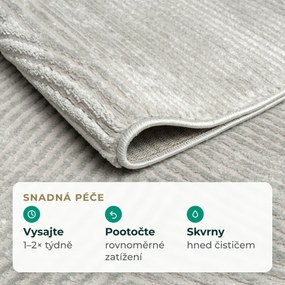 Angel Carpet, Kusový koberec Zafiro 25 Grey, 120x170, šedá, kancelář