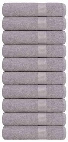 Ručníky FROGN 10 ks šedé 100x150 cm 360 g/m² 136838
