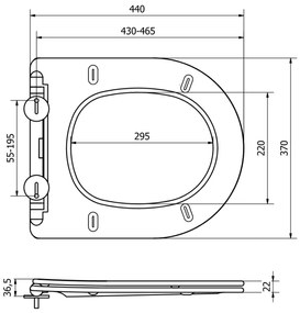 Mexen deska pomalu padající slim, duroplast, Černá - 39100185