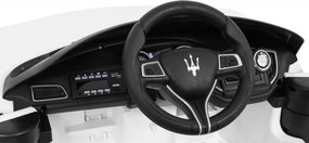 Ramiz Elektrické autíčko Maserati Ghibli na akumulátor bílé + dálkové ovládání