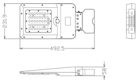 VELAMP LED reflektor SL373 se solárním nabíjením, detektor pohybu