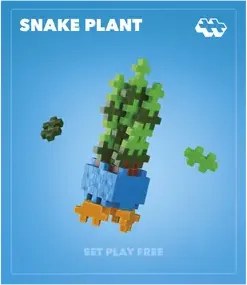 PLUS-PLUS Stavebnice Kytky Snake Plant / od 5 let / Recyklovaný plast,