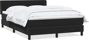 Box spring postel s matrací černá 160x210 cm samet 3318203
