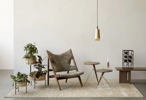 Audo Copenhagen Květináč Umanoff 32,5 cm, černá barva, přírodní barva, kov