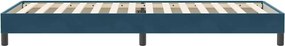 Postel Box Spring bez matrace tmavě modrá 80x220 cm samet 3315853