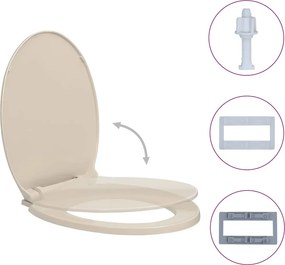 WC sedátko s pomalým sklápěním meruňkové oválné 145818