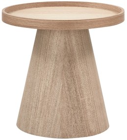 Hoorns Odkládací stolek Daum 39 cm s dřevěným dekorem