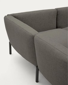 Tmavě šedá čalouněná zahradní pohovka (levý roh) Sorells – Kave Home