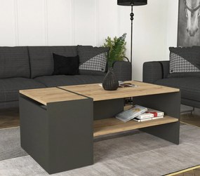 VerDesign IZMAEL industriální konferenční stolek, sapphire / antracit