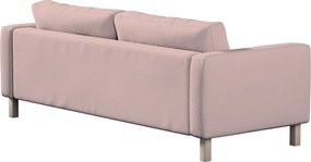 Potah na pohovku IKEA Karlstad, 3-místná, rozkládací barva růžová látka pletený vzor