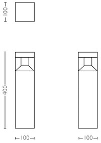 Philips 16481/30/P0 - LED venkovní lampa MYGARDEN PARTERRE LED/8W/230V IP44