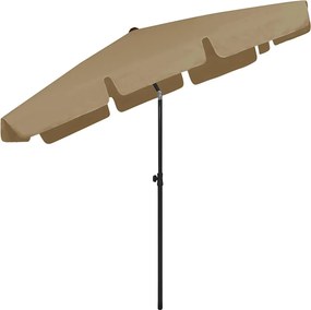 Plážový slunečník taupe 200 x 125 cm 314730