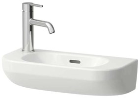 Laufen Lua - Umývátko 50x23 cm, s přepadem, otvor pro baterii vlevo, bílá H8150820001051