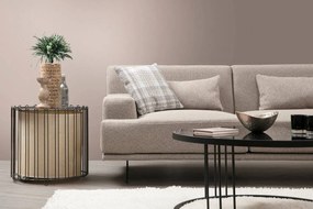 Designová rohová sedačka Kessya béžová - levá