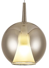 Mantra 8242 Elsa, závěs ve tvaru koule z chromového skla 1xE27, průměr 25cm