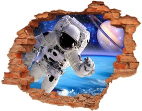 Wallmuralia Foto fotografie díra na zeď Astronaut 90x70 cm