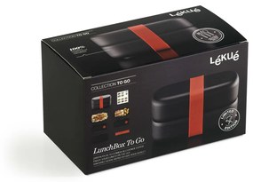 Svačinový box Lékué Lunch Box To Go Limited Edition | černý