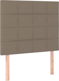 Box spring postel s matrací taupe 90x200 cm textil 3137129
