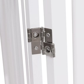 Costway Zábrana pro psy 89 cm vysoká 2 panely Ochranné dřevěné skládací (bílé