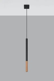 Lustr SOLLUX Mozaica 1 G9 1x40W bez zdroje SL.0888 černá/měď