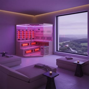BPS-koupelny Kombinovaná sauna 2v1  - Infrasauna + finská sauna 200x200, 5-6 osob