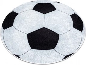 Detský kusový koberec Junior 51553.802 Football, 100x100 (priemer) kruh, viacfarebná, detská izba, Dywany Łuszczów
