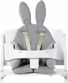 Childhome Sedací podložka do dětské židličky Rabbit Jersey Grey