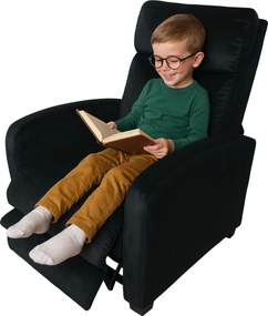 Relaxační křeslo René rozkládací černé
