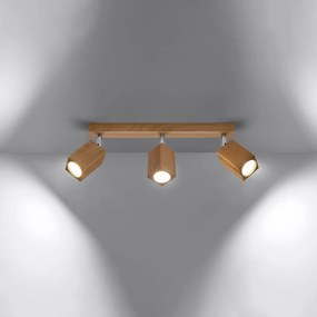 Sollux Lighting Stropní svítidlo KEKE 3 dub