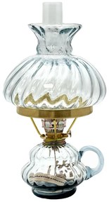 Floriánova huť Petrolejová lampa ANNA 33 cm světlý kouř FL0060