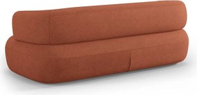 Pohovka z textilie bouclé v terakotové barvě 178 cm Jenny – Micadoni