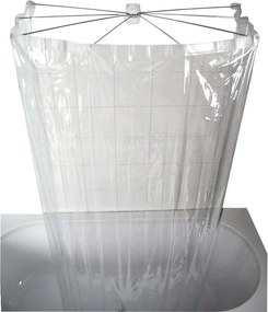Sapho Ridder Ombrella - Skládací sprchová kabina 1000x700 mm, průhledná 58200
