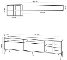 TV stolek/skříňka Deborah (Dub). 1072354