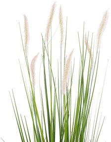 Umělá rostlina v květináči 87 cm REED PLANT Beliani