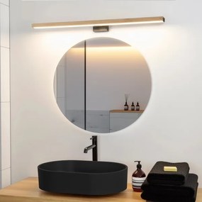 Brilagi-LED Koupelnové osvětlení zrcadla WOODY MIRROR LED/15W/230V IP44 dub/čern