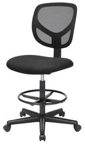 Kancelářská židle se síťovým opěradlem, černá