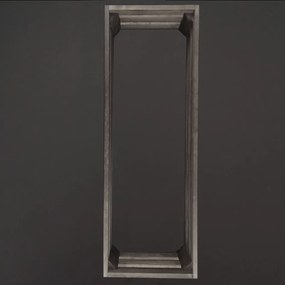 AMADEA Dřevěný obal s truhlíkem tmavý, 62x21,5x17cm Český výrobek
