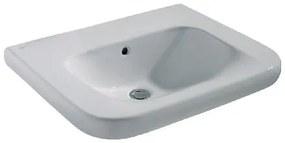 Ideal Standard Contour 21 - Umyvadlo bezbariérové 600x560 mm, 1 otvor pro baterii, bez přepadu, bílá S240401