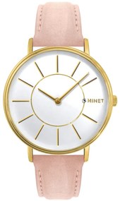 Růžové dámské hodinky MINET BROADWAY SOFT PINK MWL5039