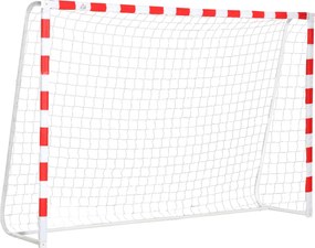 HOMCOM Fotbalová brána, brankový sloupek a brána pro dospělé a děti, plast PE, 302x83x201cm | Aosom